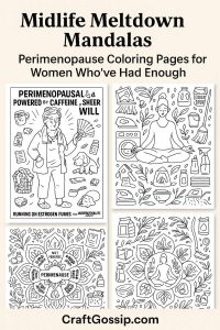 Perimenopause Calm Down Coloring Sheets (For When You Want to Scream ...