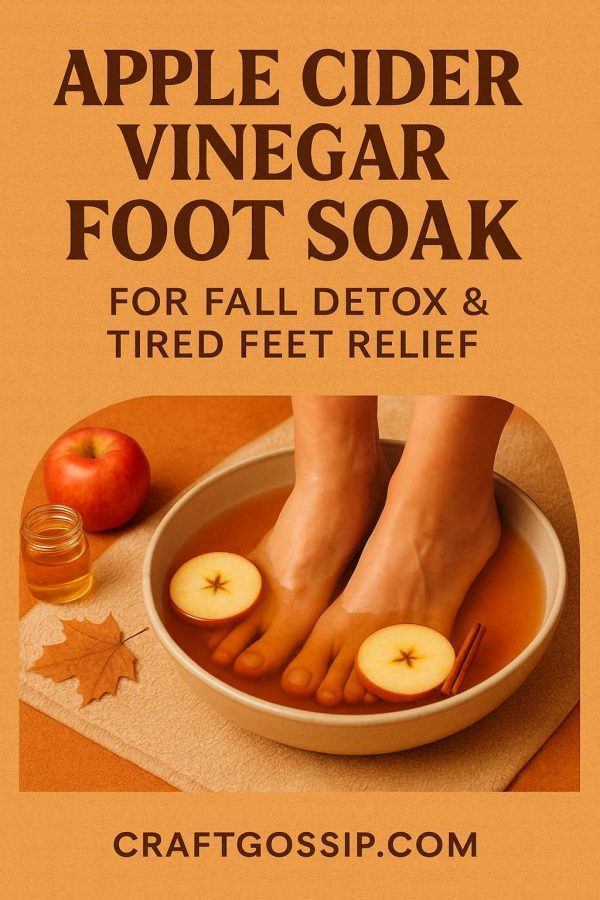 Apple Cider Vinegar Foot Soak for Fall Detox and Tired Feet Relief ...
