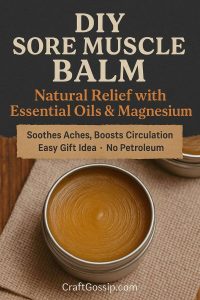 DIY Sore Muscle Relief Balm with Essential Oils – Natural Comfort in a ...