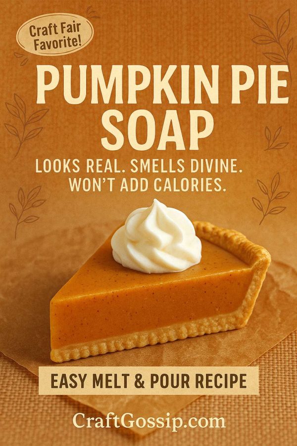 Homemade Pumpkin Pie Slice Soap Recipe (Smells Just Like Dessert ...