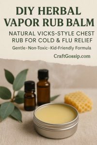 DIY Herbal Vapor Rub Balm – A Natural Vicks-Style Decongestant for Cold ...